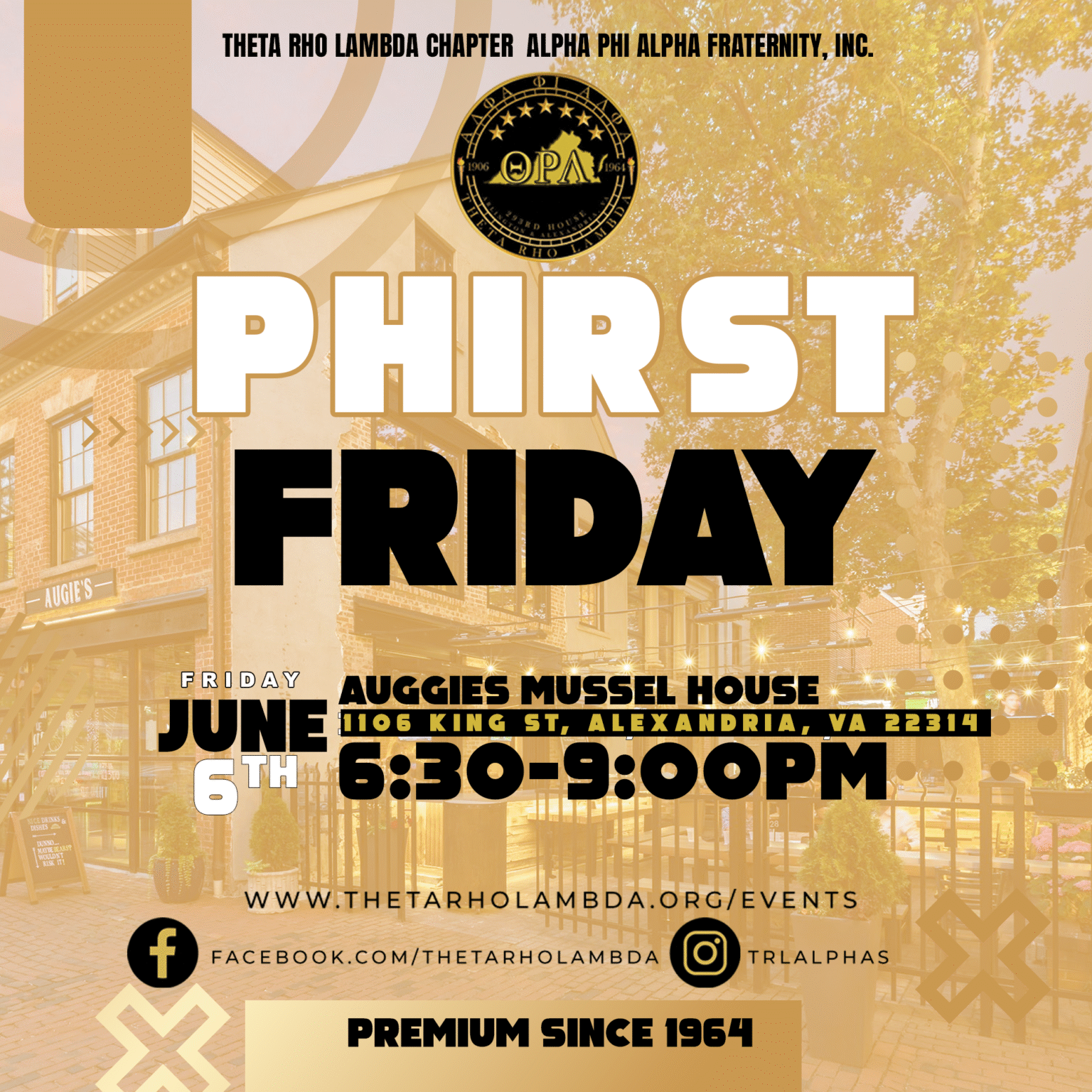 Phirst Friday Happy Hour (June 2025) - Theta Rho Lambda Chapter of ...