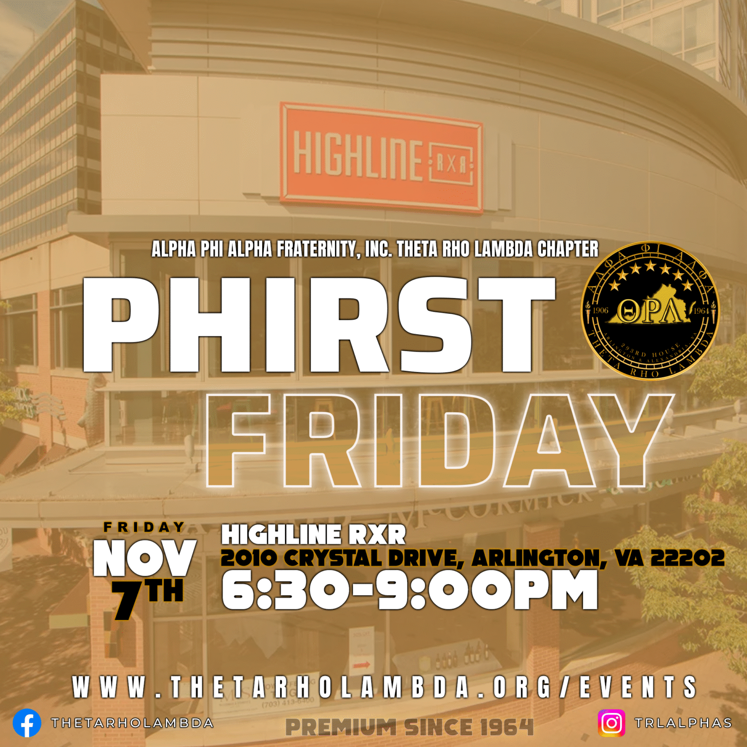 Phirst Friday Happy Hour (November 2025) - Theta Rho Lambda Chapter of ...